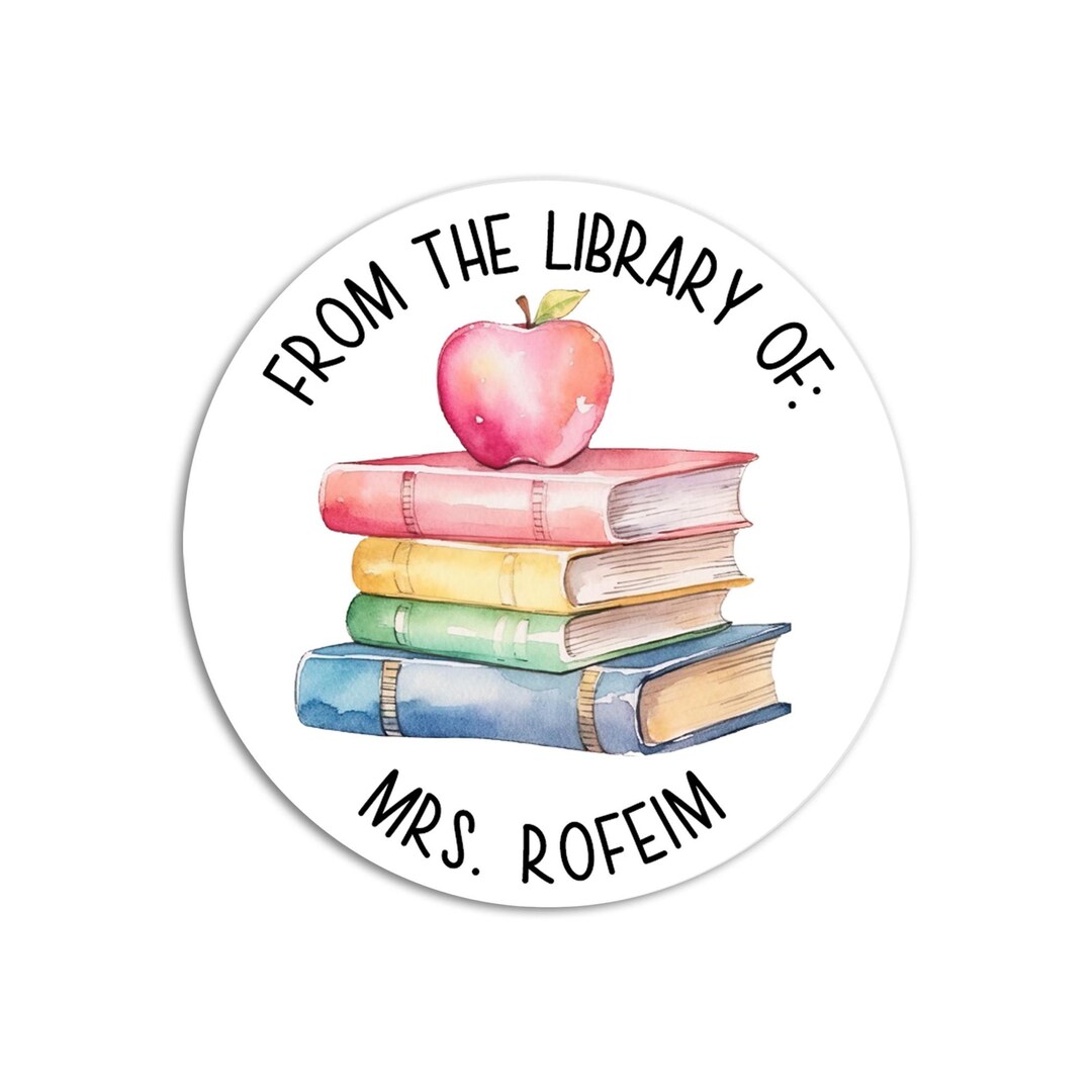 Teacher Book Labels | This Book Belongs to Stickers | Personalized Book ...