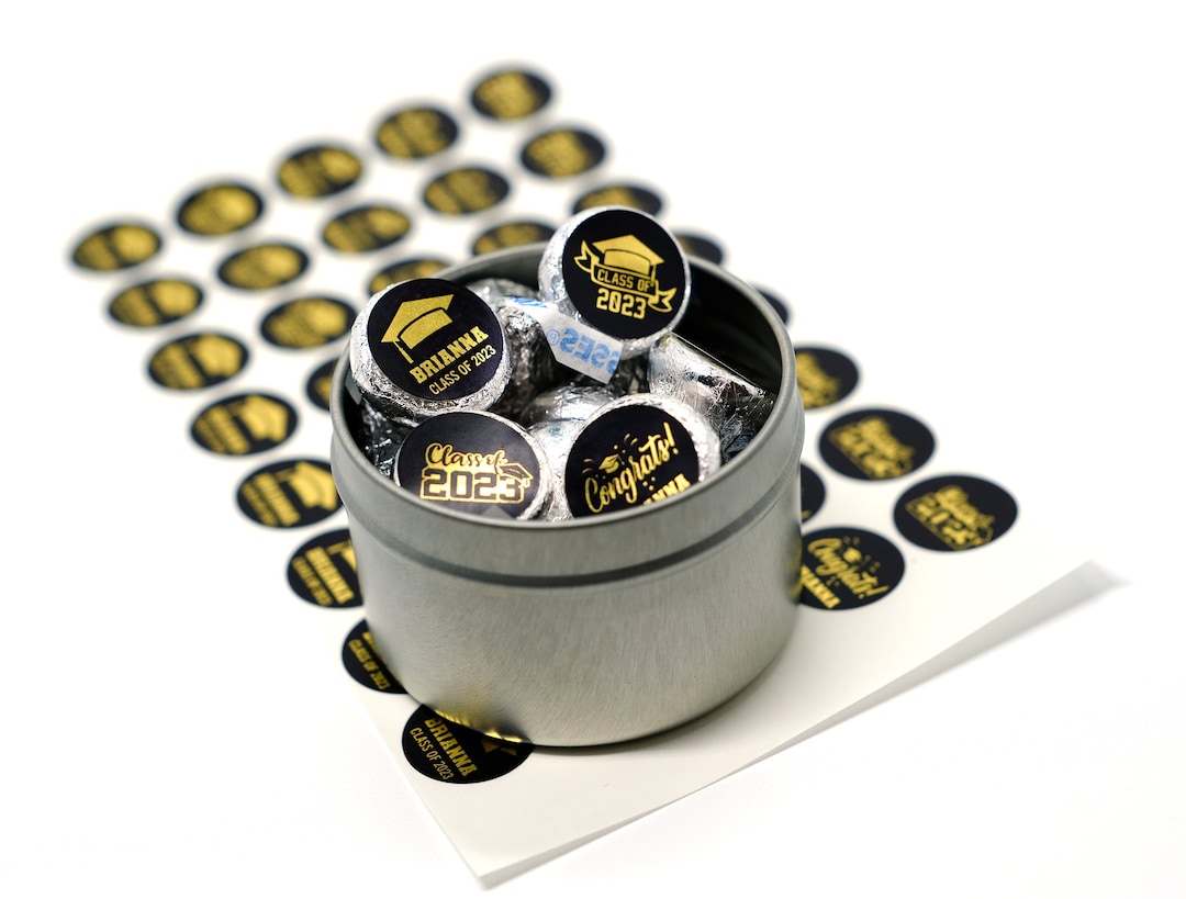 Personalized Graduation Stickers for Chocolate Kisses Candy, Graduation ...