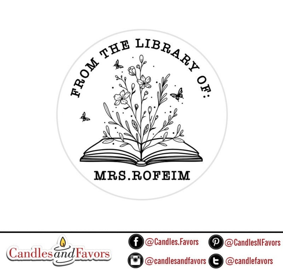 Teacher Book Labels | This Book Belongs to Stickers | Personalized Book ...