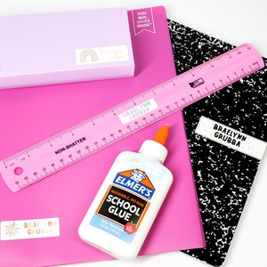 Back to School Kid Name Labels, Name Tag Stickers, Waterproof Labels ...