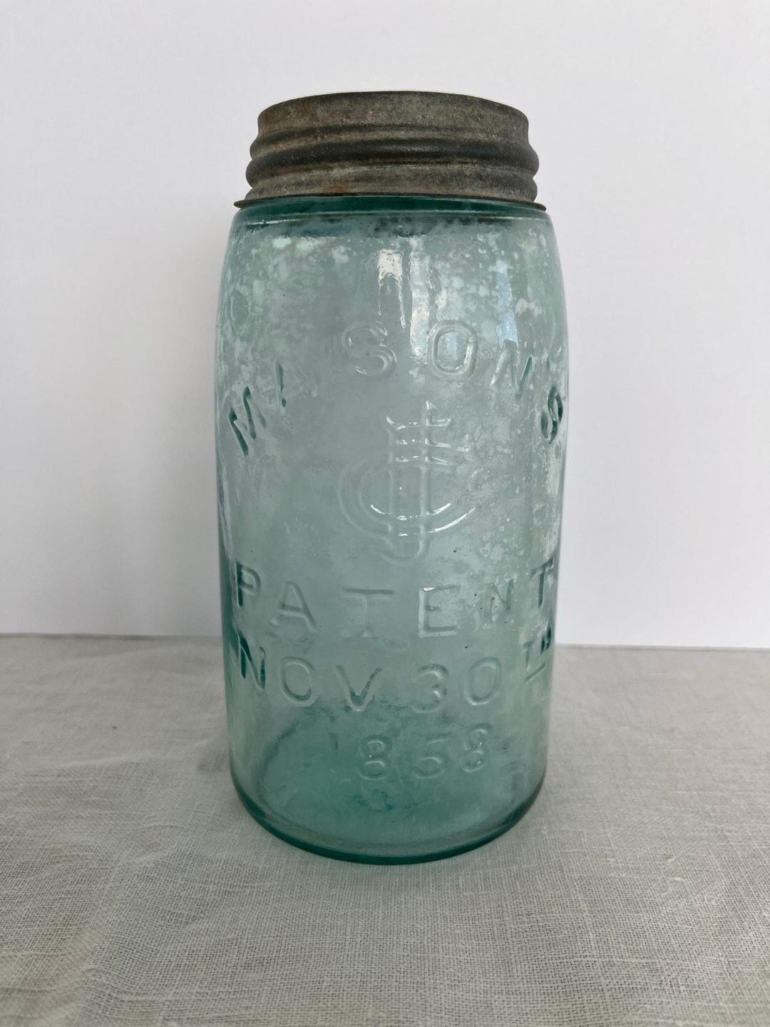 Antique Quart Mason Jar - Etsy