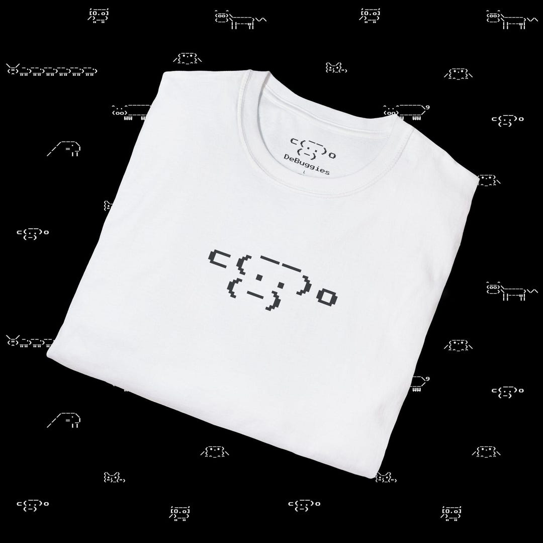 Computer Nerd T Shirt ASCII Monkey Gag Gift for Coder Apparel for ...