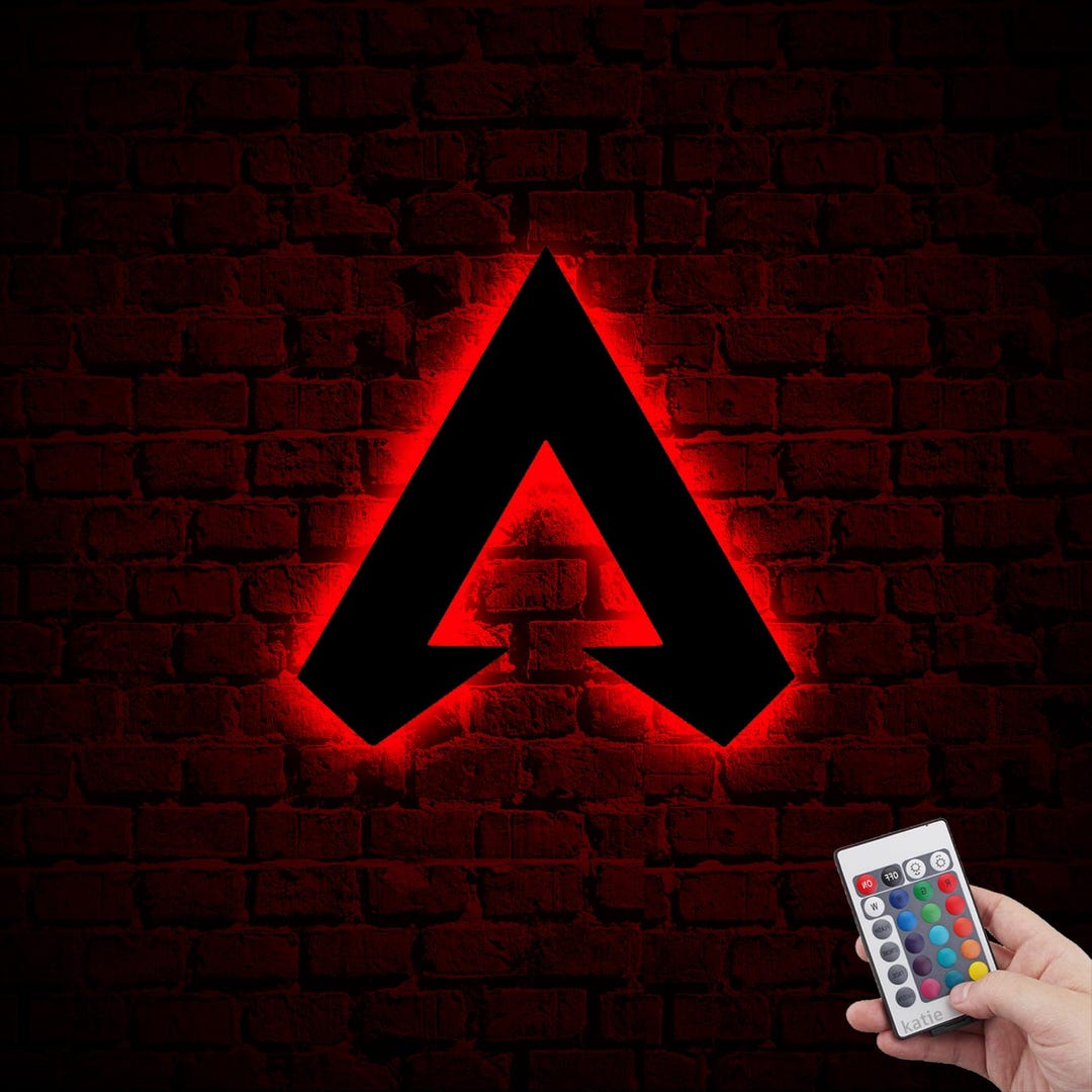 Apex Legends Logo RGB Neon Led Wall Sign,gaming Wall Decor,video Game ...