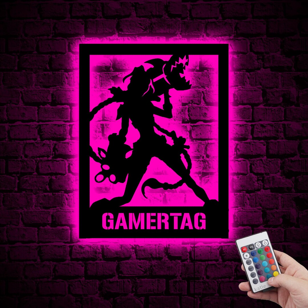 Valorant Jinx Personalized Neon Led Wall Sign,valorant Game Room Wall ...