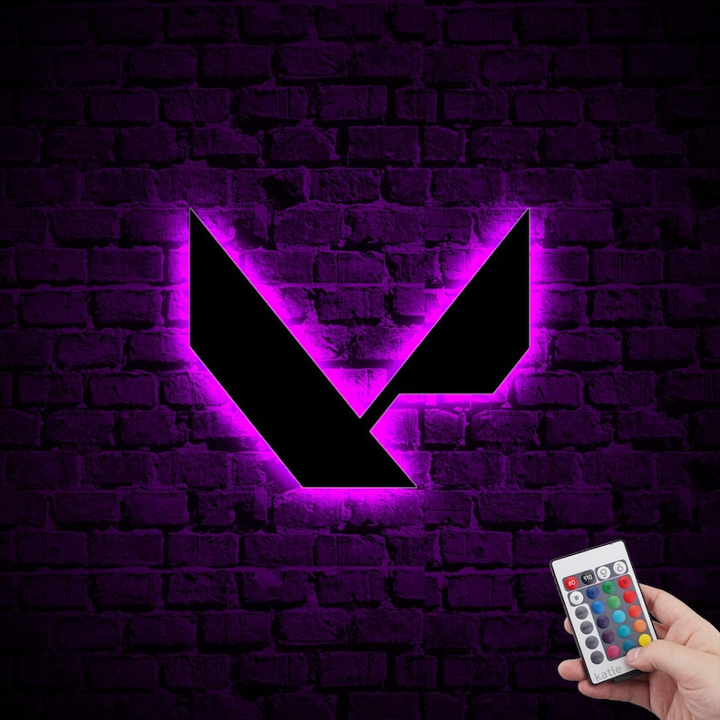 Valorant Personalized Neon Led Wall Sign,valorant Game Room Wall Art ...