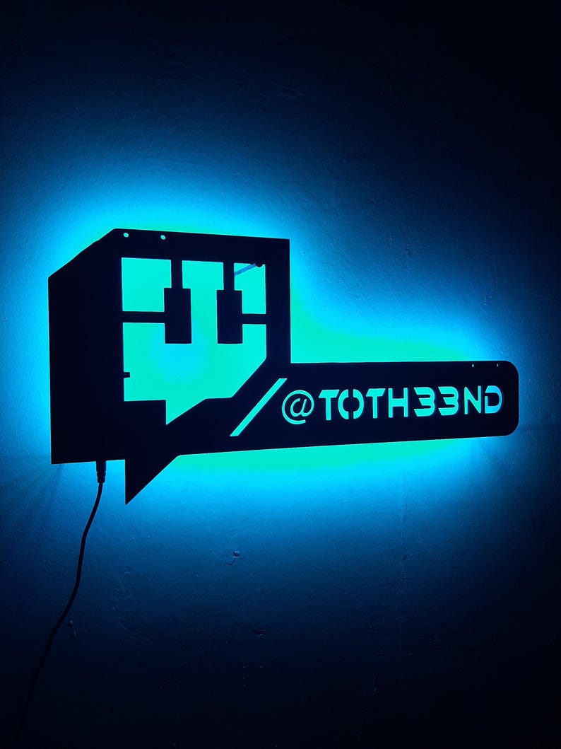 Twitch Streamer Backdrop Personalized Led Neon Game Room Wall Art ...