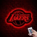 LA Lakers Neon Led Sign,lakers Basketball Lighted,lakers Basketball ...