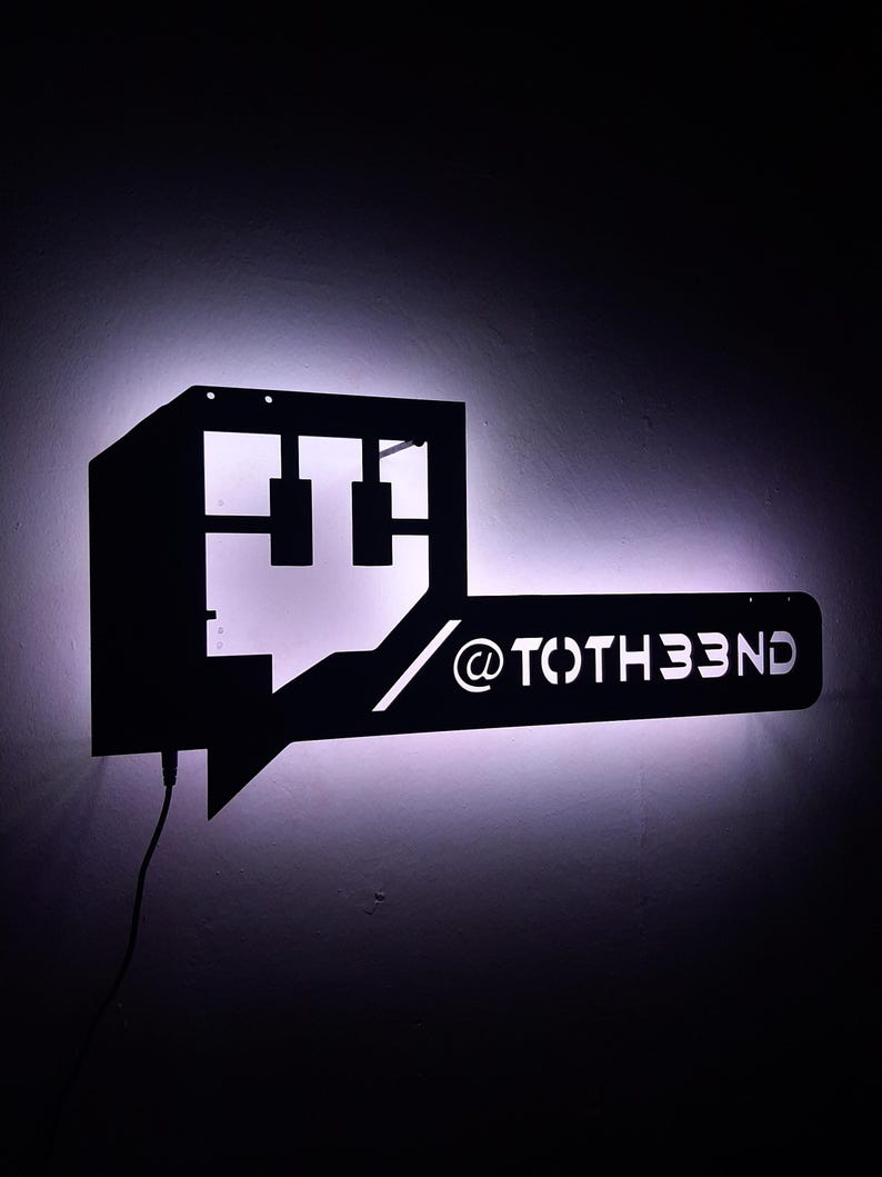 Twitch Streamer Backdrop Personalized Led Neon Game Room Wall Art ...