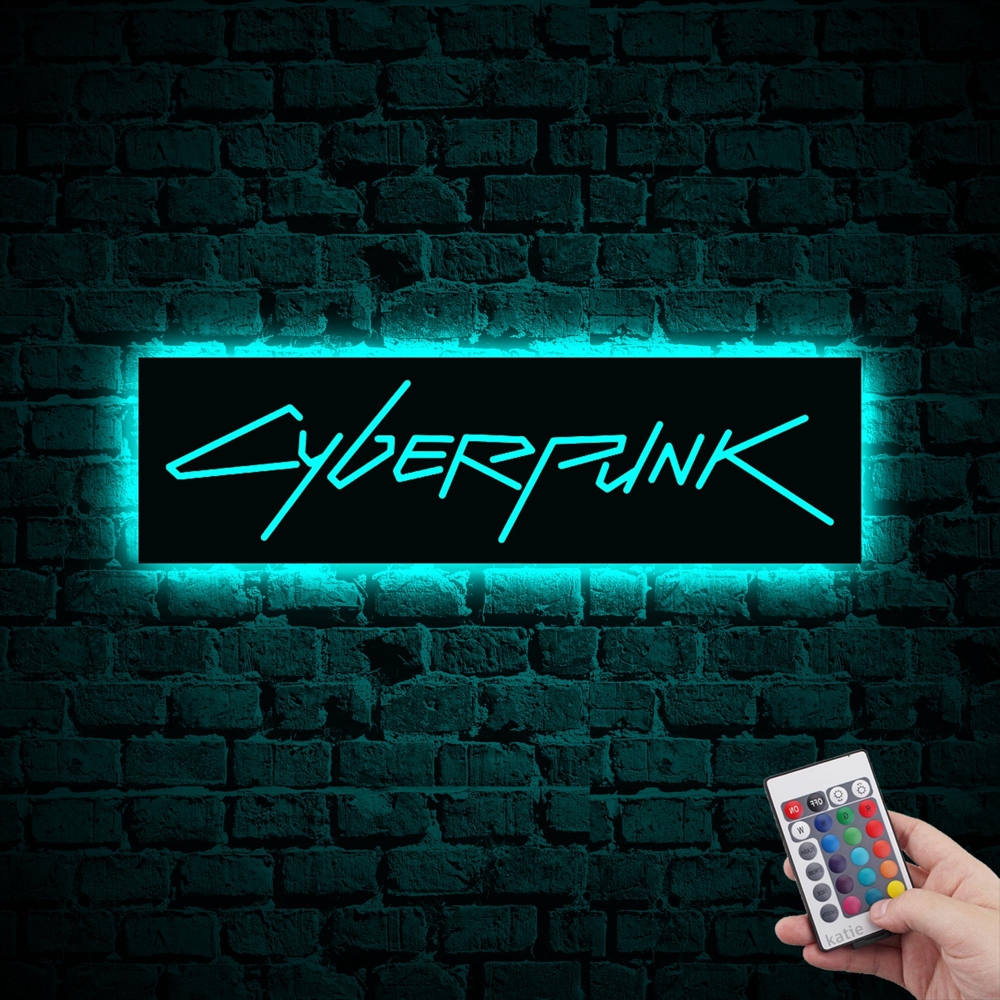 Cyberpunk Neon Led Wall Sign,cyberpunk 2077 Afterlife Game Room Wall ...