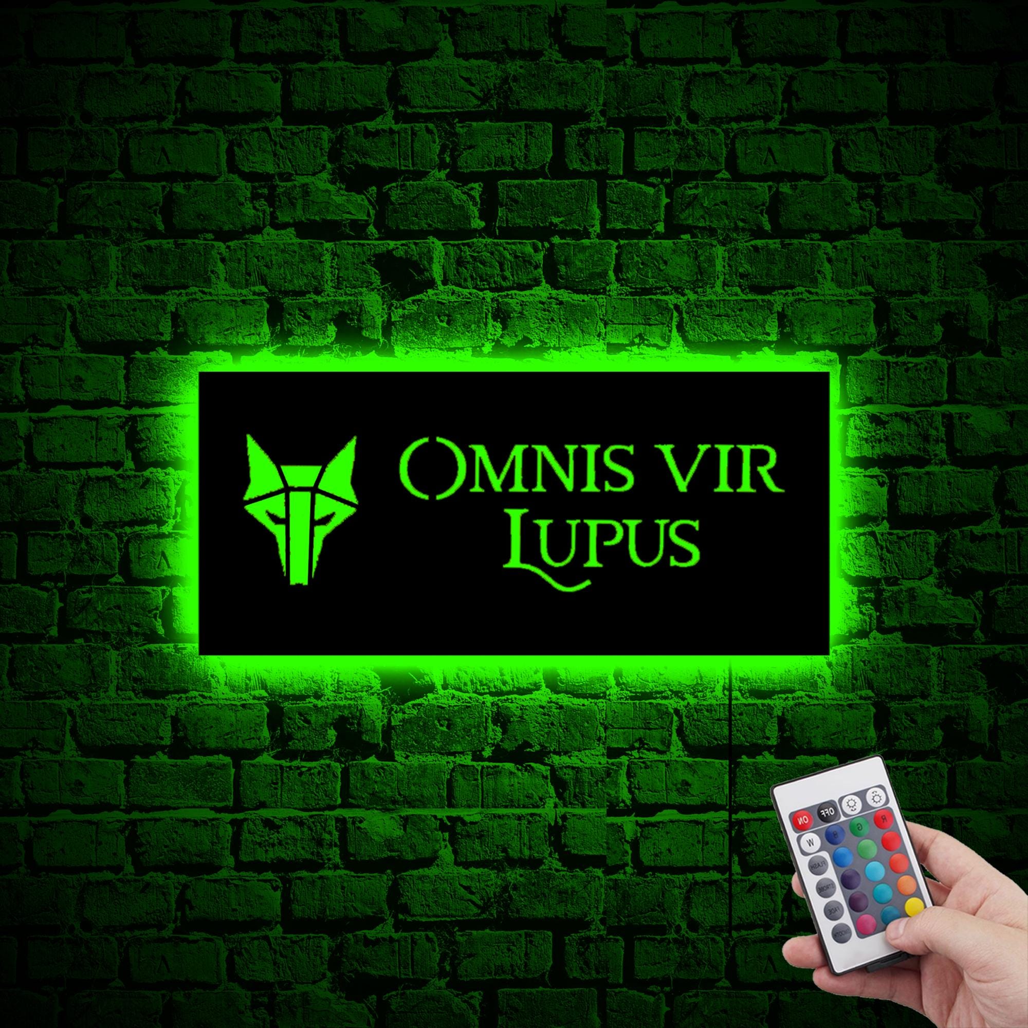 Red Rising Howler Logo Led Neon Wood Wall Sign,howler Legion Christmas ...