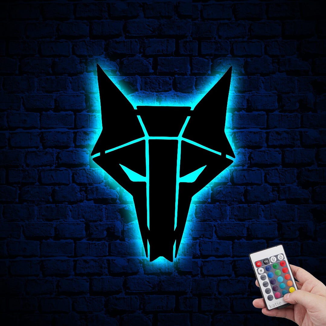 Red Rising Howler Logo Led Neon Wood Wall Sign,howler Legion Christmas ...