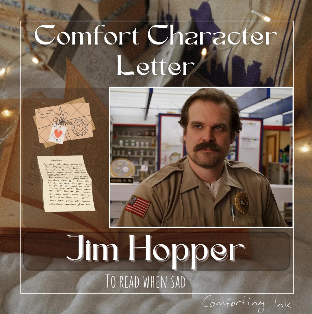 Comfort Character Letter From Jim Hopper / David Harbour Stranger ...