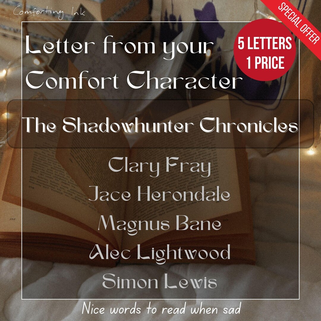 Comfort Character Letter the Shadowhunter Clary Fray Personalized Fan ...