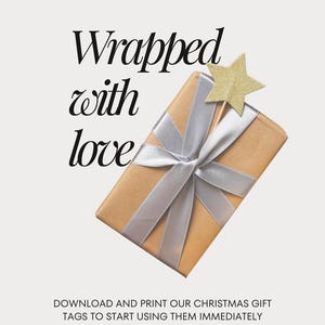 Editable Christmas Gift Tags | Printable Holiday Tags |classic Xmas ...