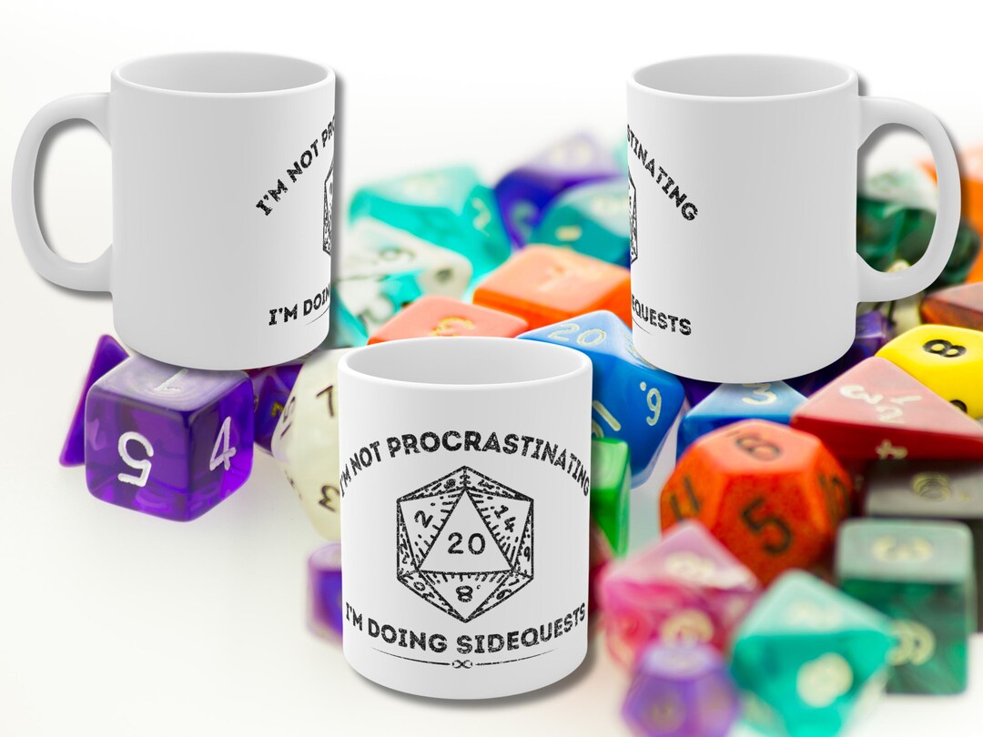 D20 Dice Mug: Funny Gamer Gift, D&D Coffee Cup - Etsy