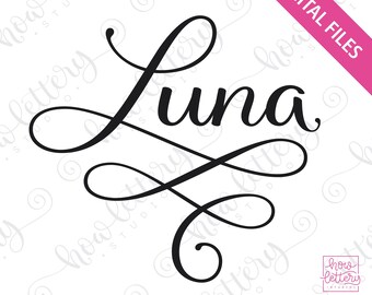 Sophia - Girl's Name - SVG - Hand Lettering - Digital Files for ...