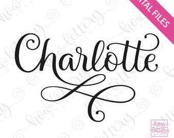 Sophia - Girl's Name - SVG - Hand Lettering - Digital Files for ...