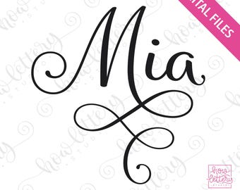 Sophia - Girl's Name - SVG - Hand Lettering - Digital Files for ...