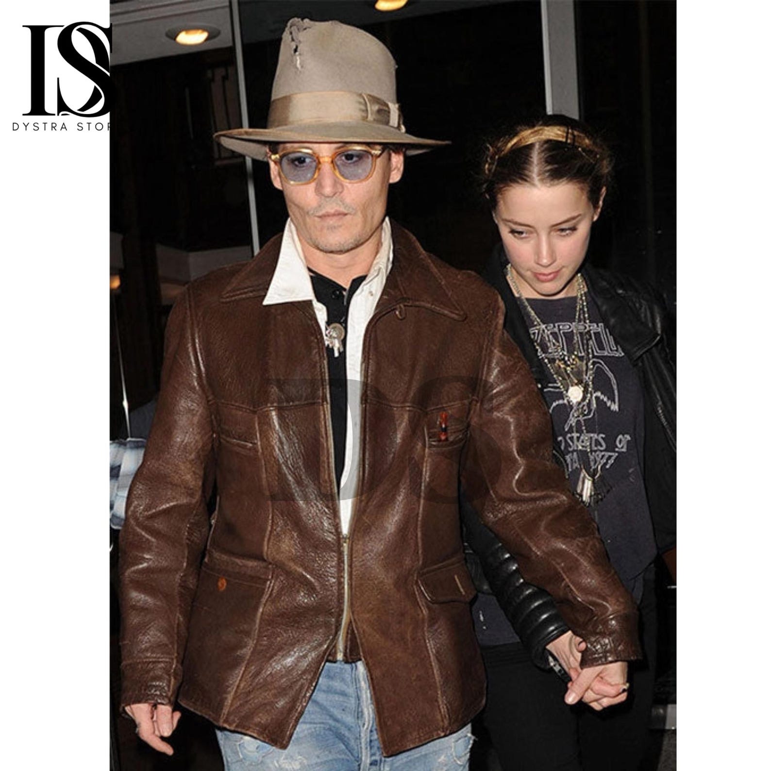 Johnny Real Depp Leather Jacket - Mens Real Leather Jacket - Johnny ...