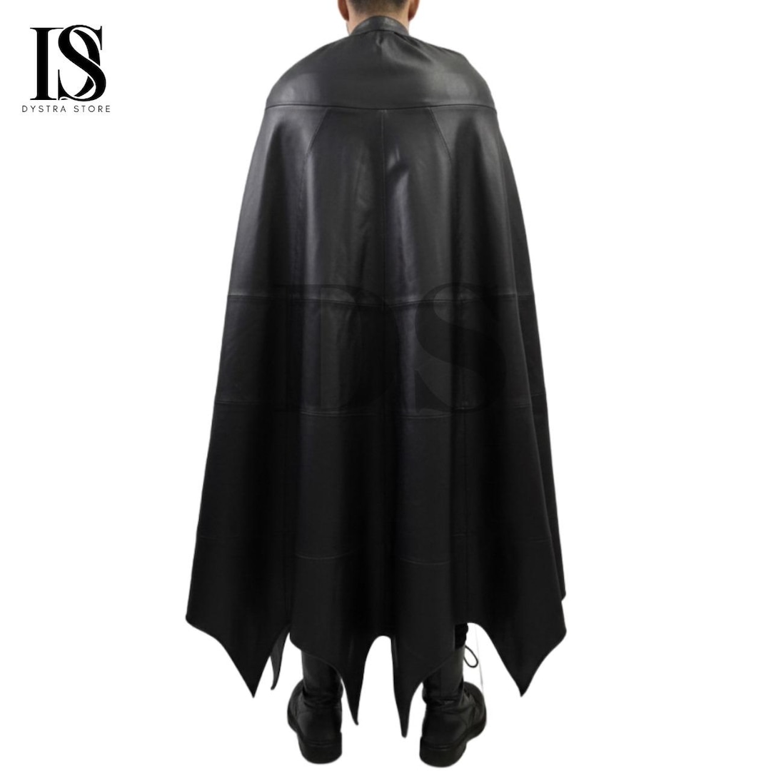 Bat Real Man Cosplay Cape Bruce Real Wayne the Flash Faux Leather Cloak ...