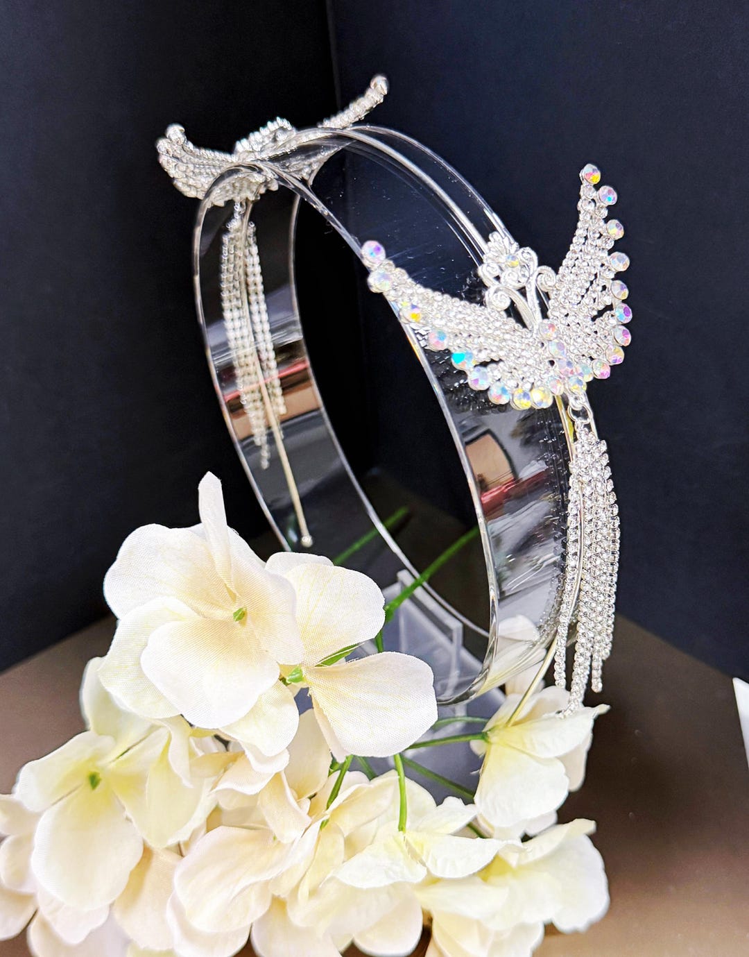 Silver Wings Headband Angel Headband Wedding Headband Birthday Gift for ...