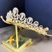 Tiny Princess Tiara Gold Handmade Clear Rhinestone Tiara Customize ...