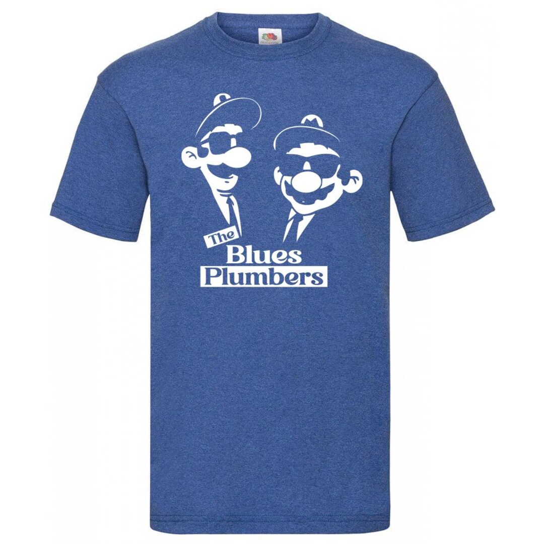 The Blue Plumbers Super Mario Bros Inspired Mens T-shirt, Christmas ...