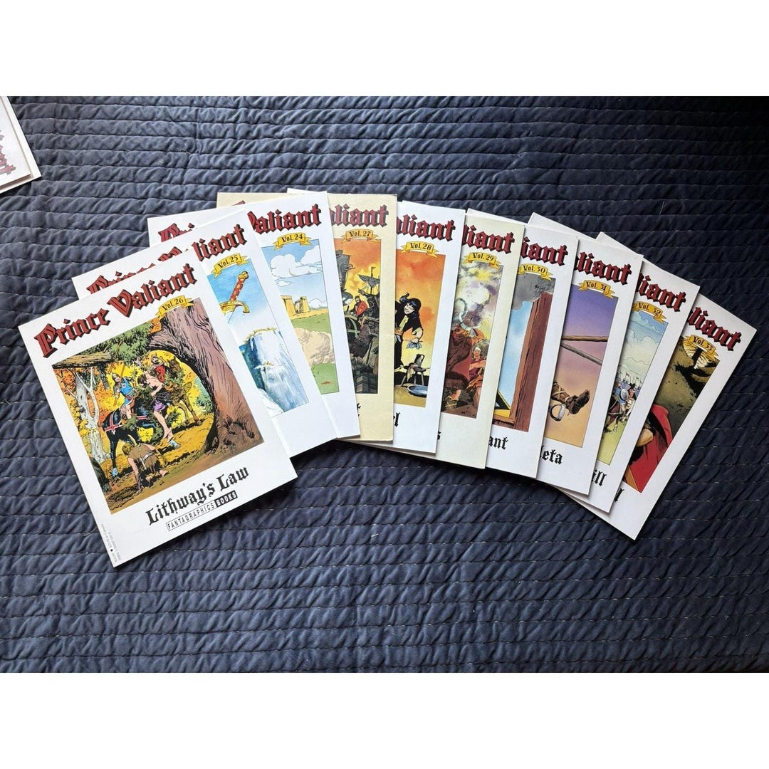 Prince Valiant Fantagraphics Book Lot Volume 24-33 1st & 2nd Printing ...