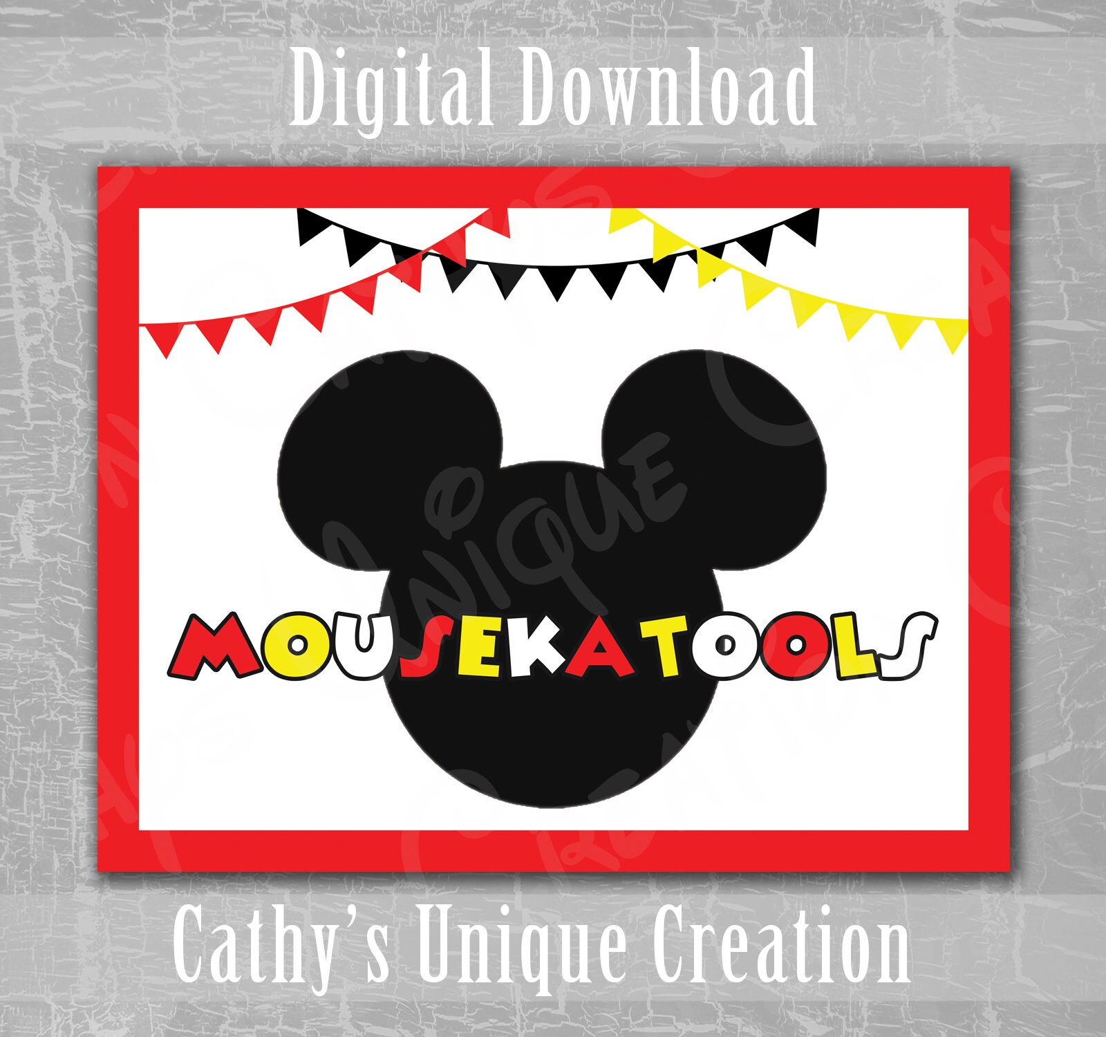 Mousekatools Printable Sign Mickey Mouse Clubhouse Disney | Etsy