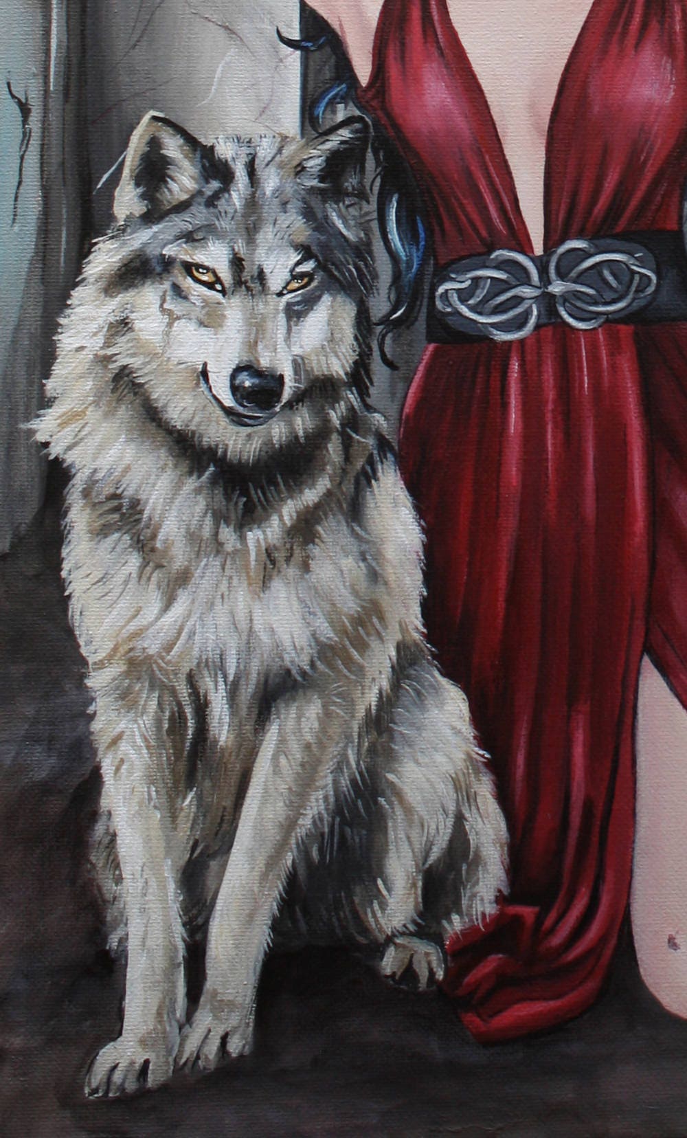 Phantoms Lowbrow Fantasy Art Print Crows Wolf the Morrigan - Etsy UK