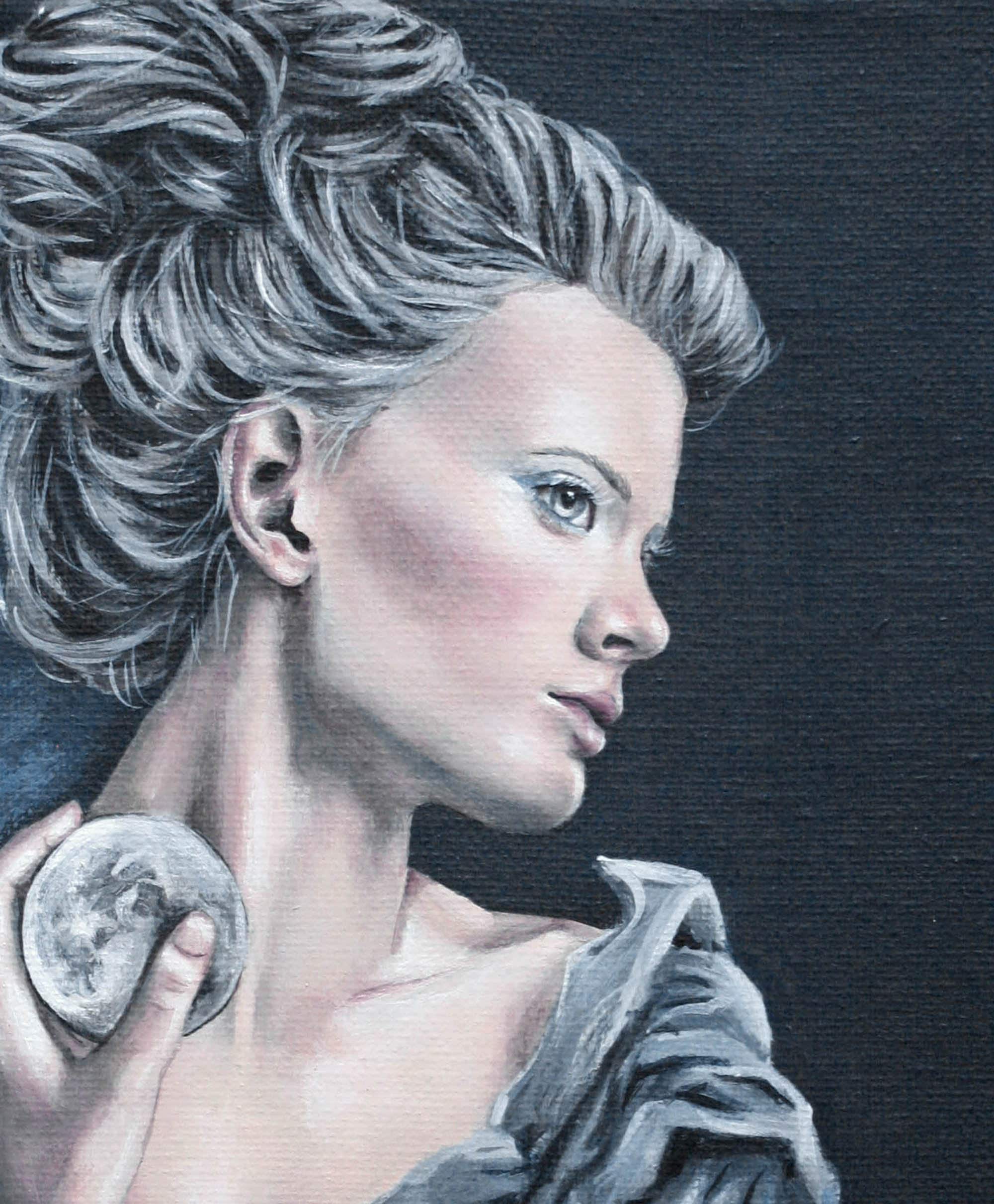 Luna Moon Goddess Art Print Art Noveau Lowbrow Art Pop - Etsy