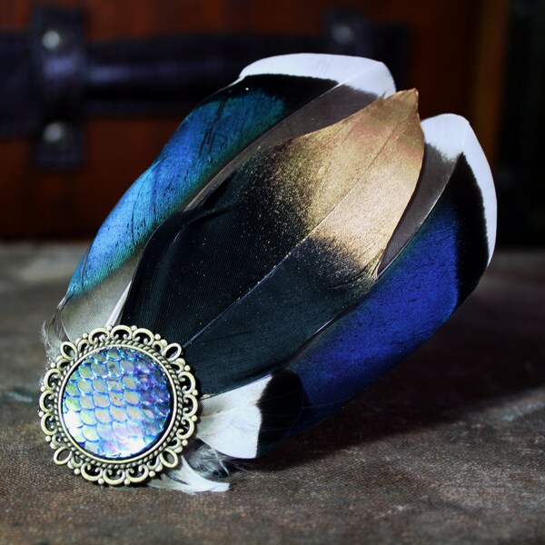 Steampunk Feather - Etsy UK