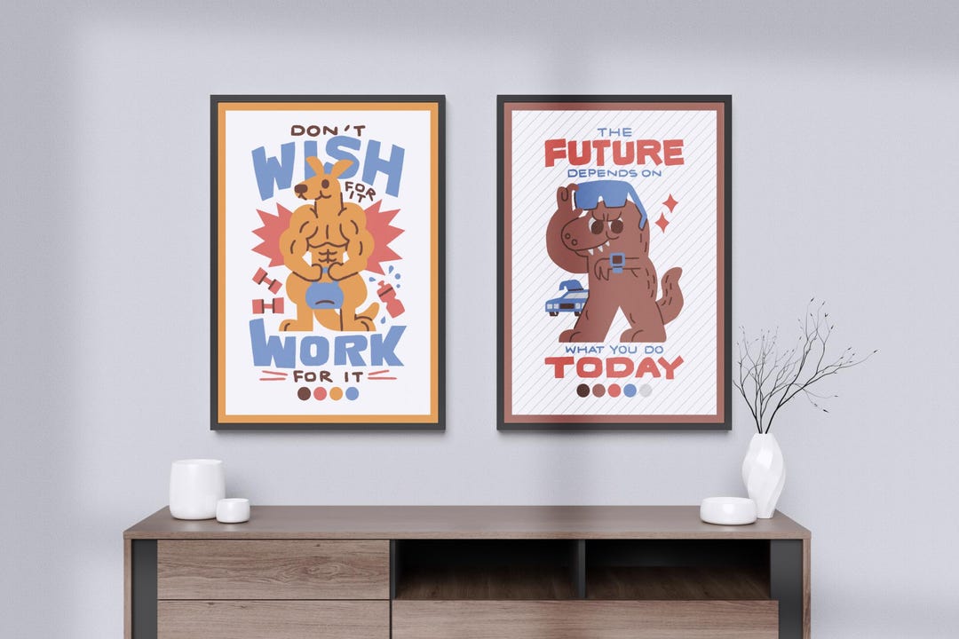 Minimalist Motivational Posters for Work & Home - Etsy