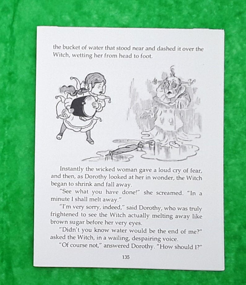 Wizard of Oz Miniature Bookbinding Kit: Printable PDF Textblock ...