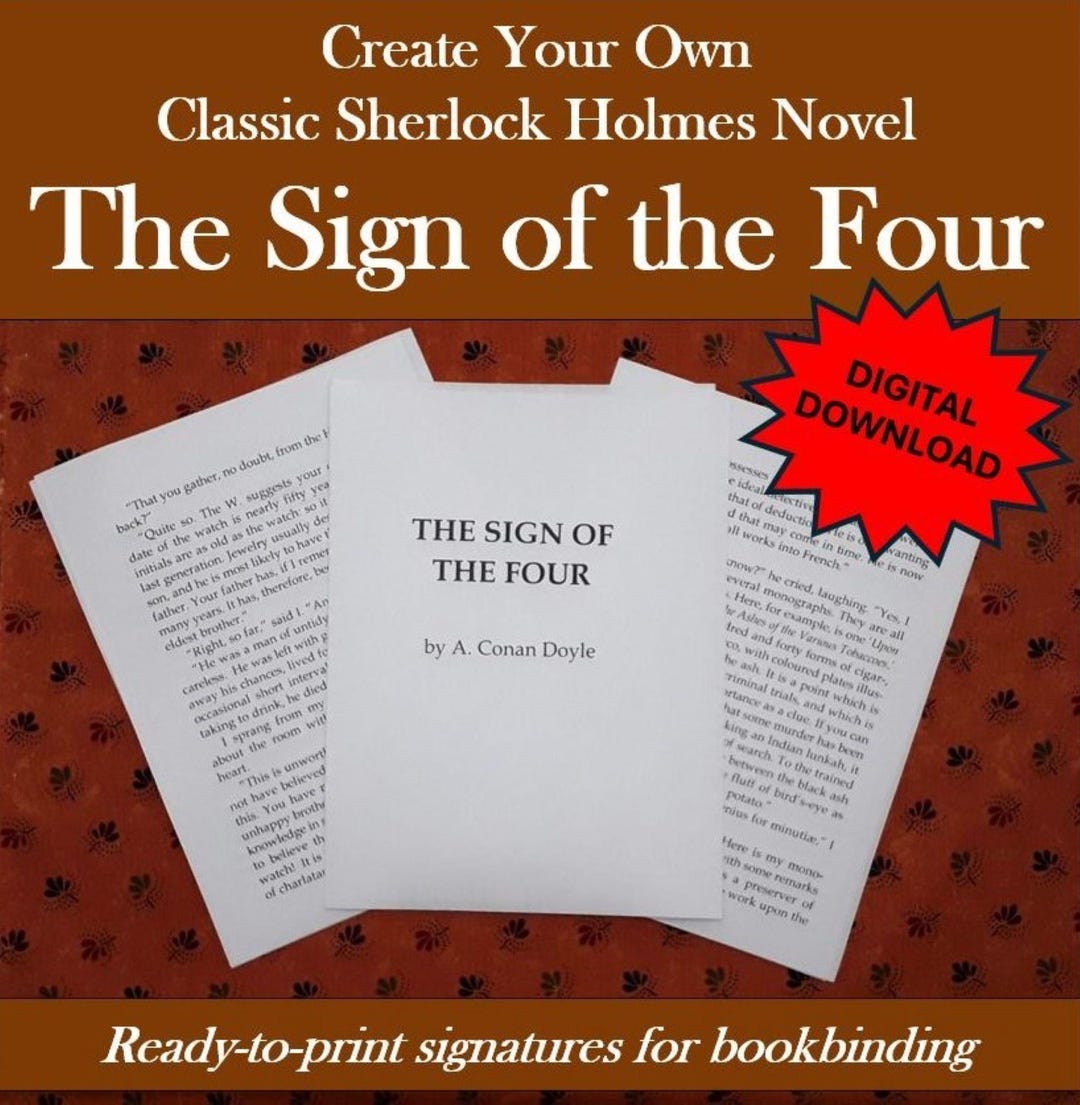 The Sign of the Four (sherlock Holmes Novel) Printable Pre-formatted ...