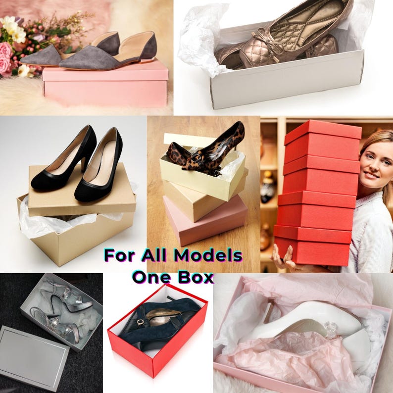 Shoe Box SVG Template + Label: 7 Sizes (digital Download) - Etsy