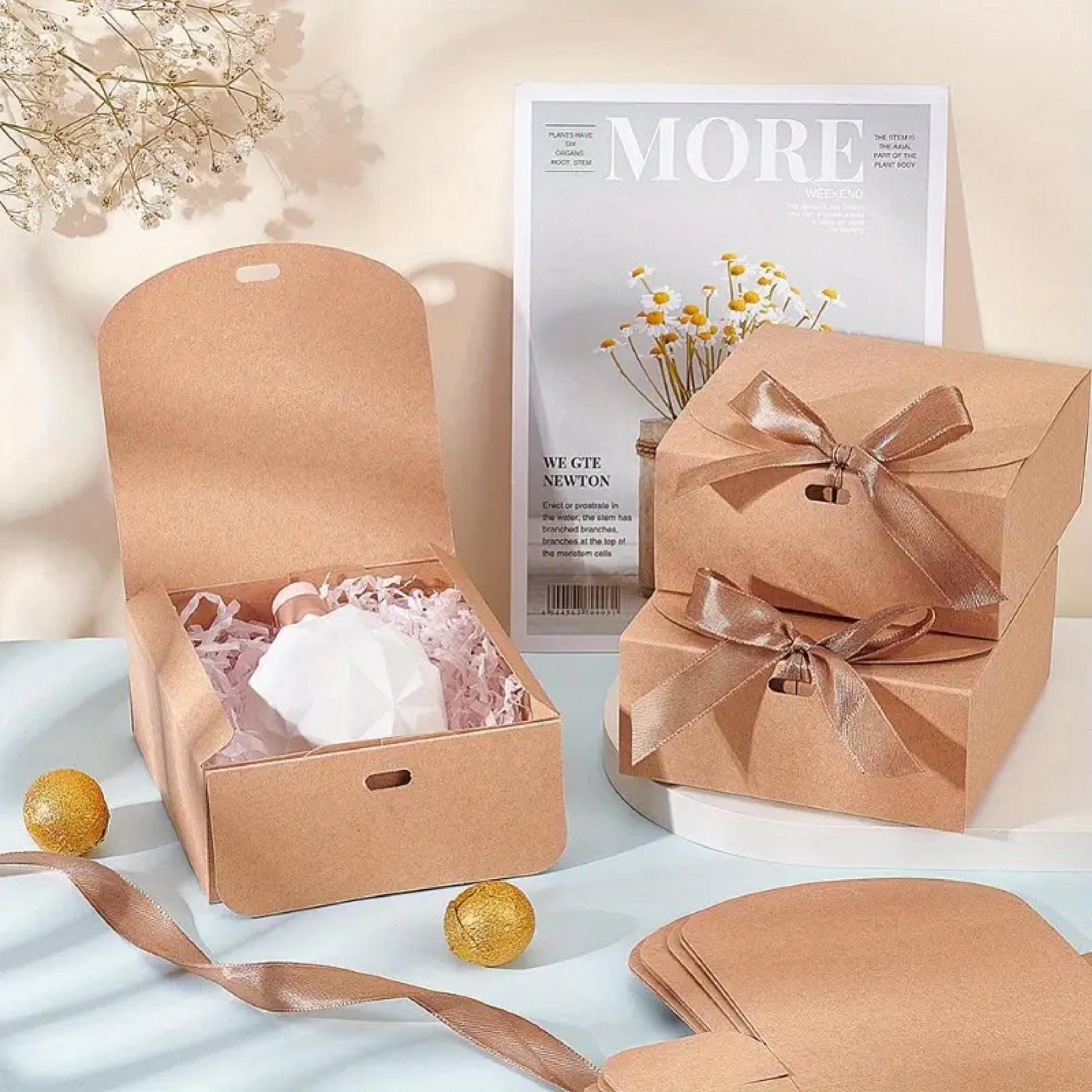 Gift Box Template: 4-in-1 Cardboard Box With Ribbon (SVG, DXF, PDF) - Etsy