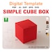 Cube Gift Box Template: SVG, DXF, PDF Files - Etsy