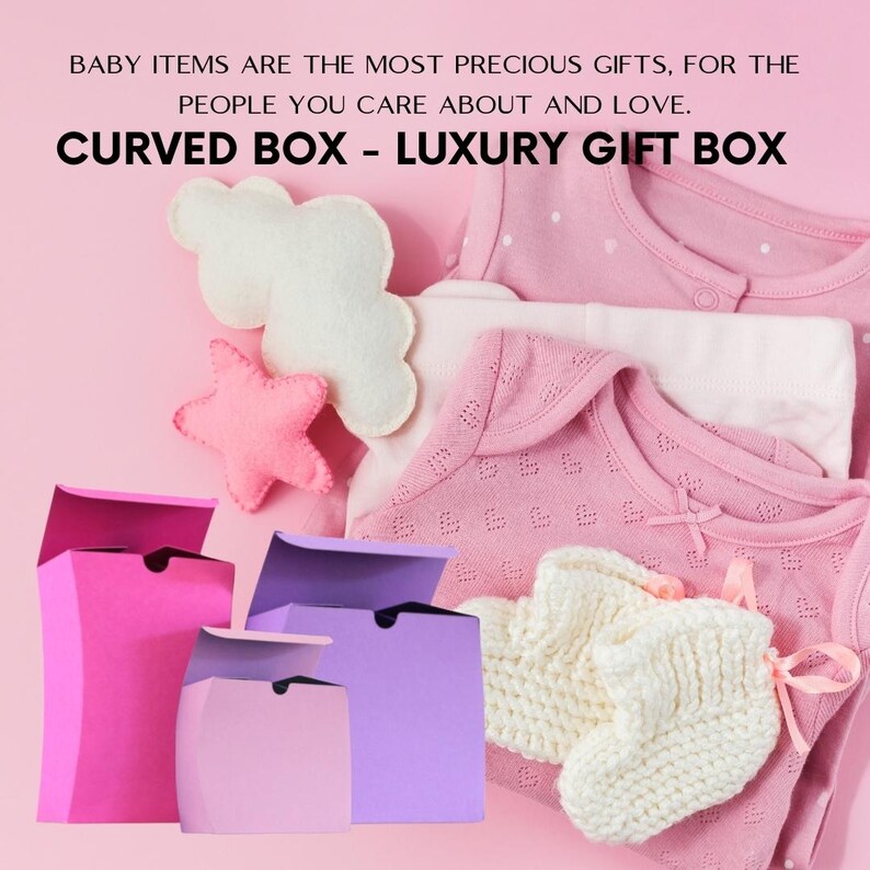 Curved Gift Box Template: 40 in 1 SVG DXF PDF (digital Download) - Etsy