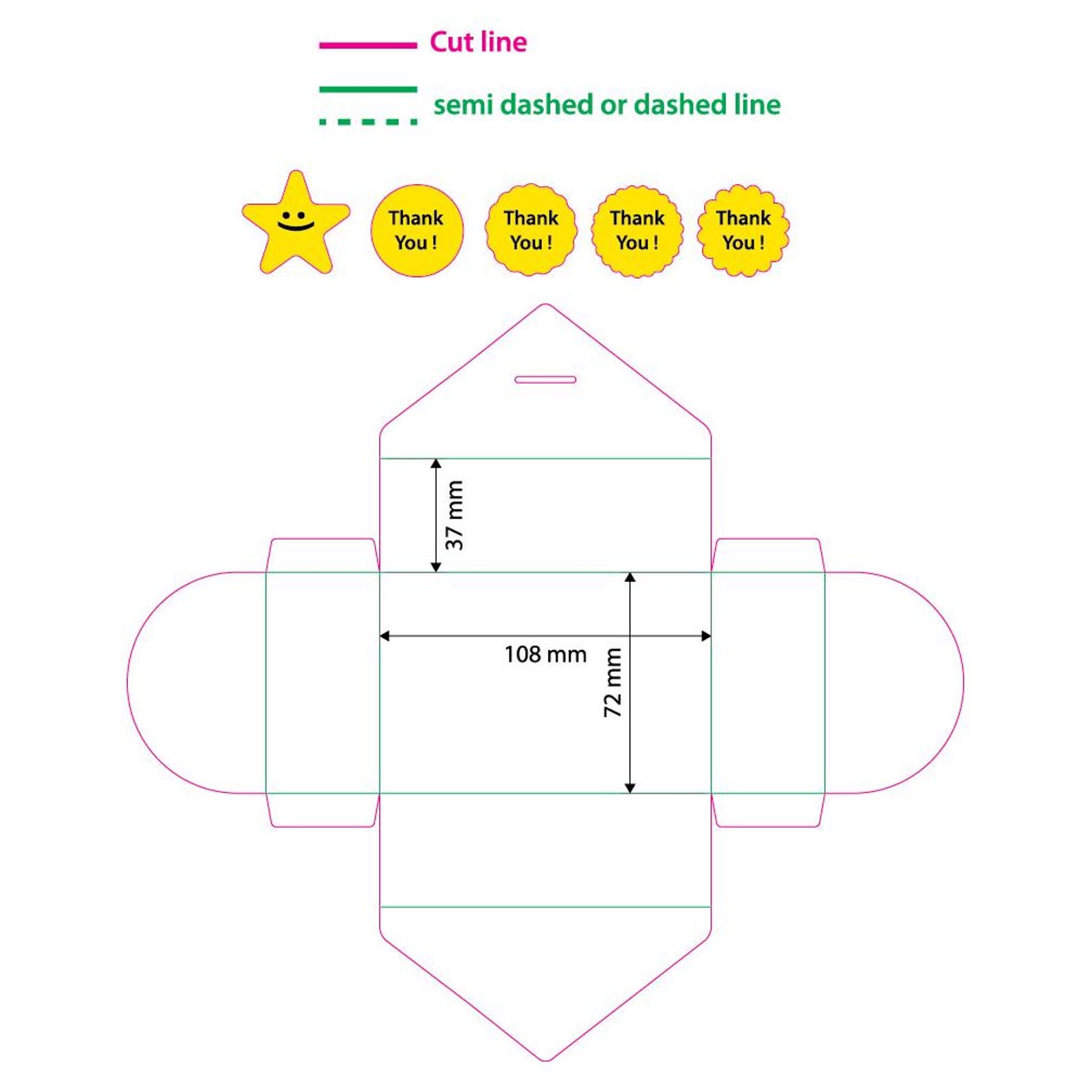 Envelope Gift Box SVG Template: DIY Favor Box (digital Download) - Etsy