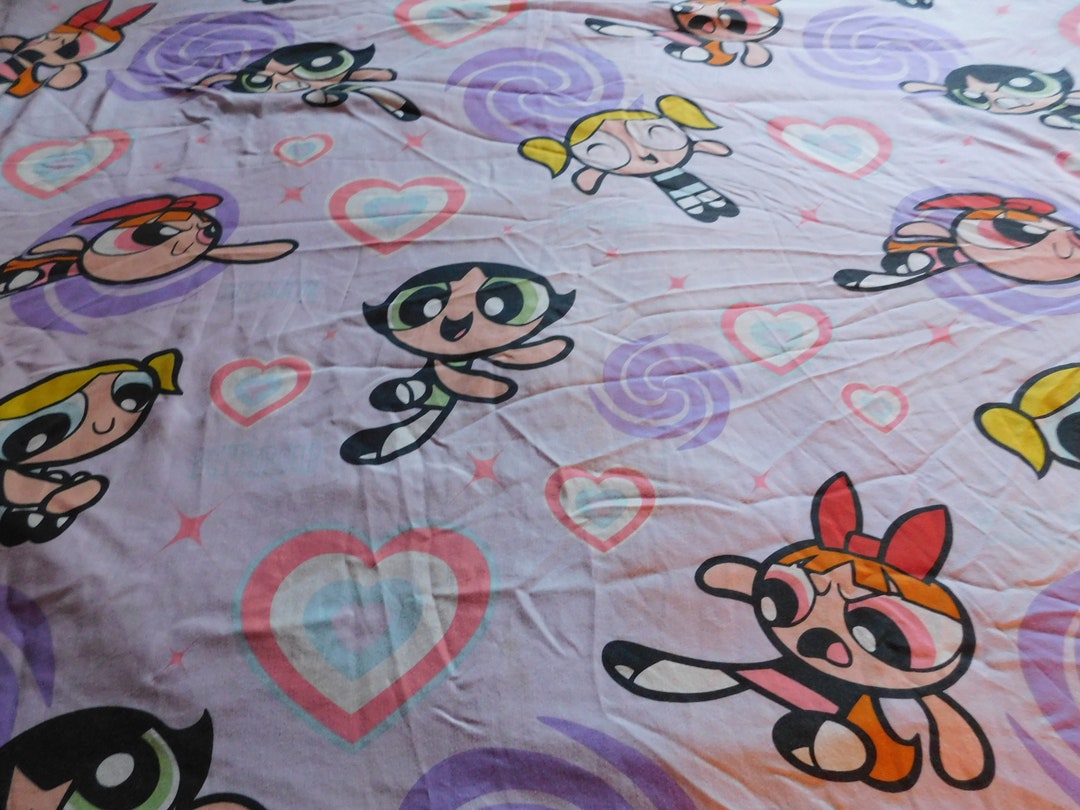 The Powerpuff Girls Twin Size Flat Sheet Blossom Bubbles Buttercup ...