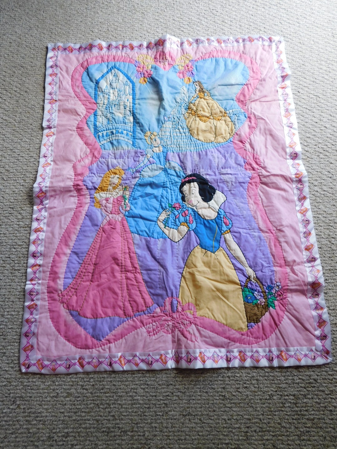 Disney Princess Mini Quilt Cinderella Aurora Snow White Classic ...