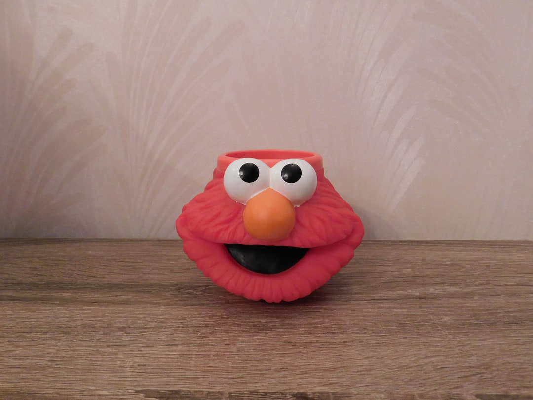 Elmo Sesame Street Plastic Mug by Applause Figural Cup - Etsy