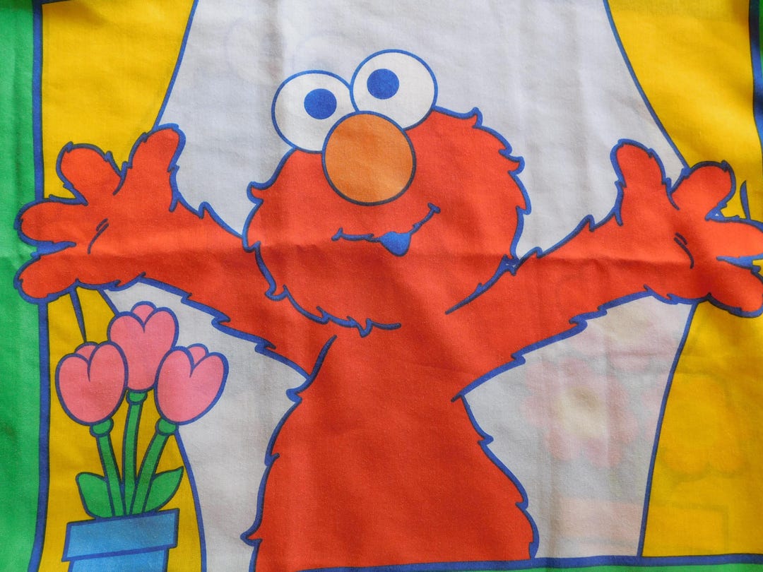Sesame Street Elmo Cookie Monster Pillowcase - Etsy
