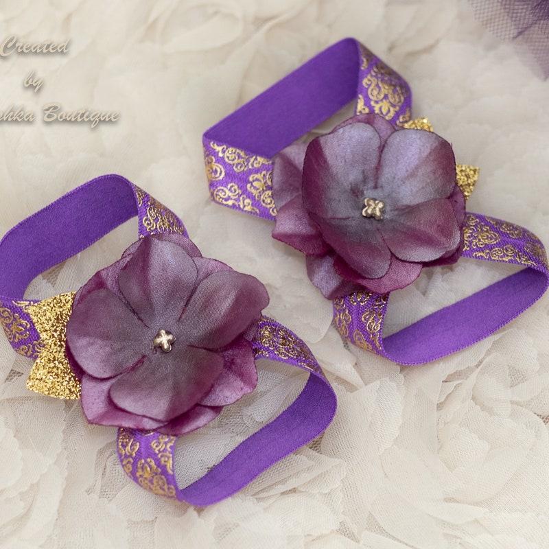 Purple Baby Sandals - Etsy