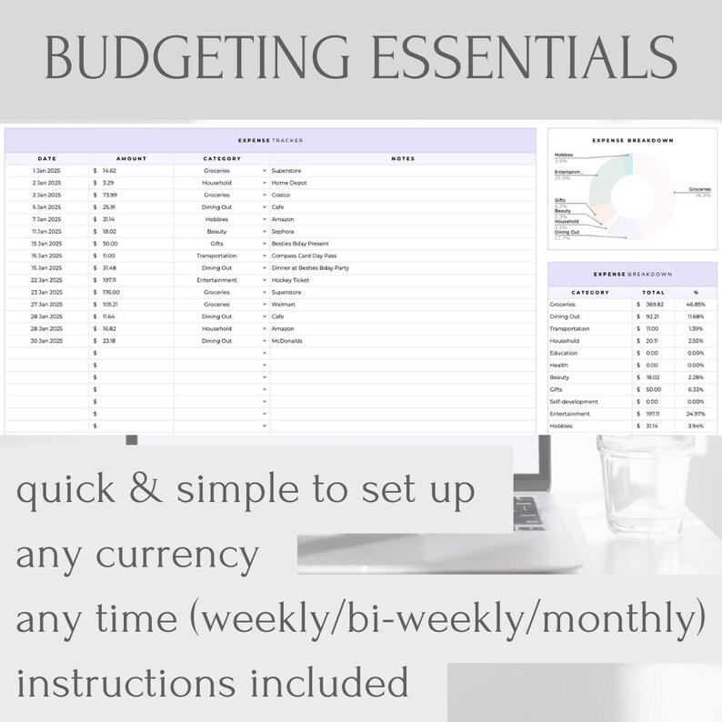 Monthly Budget Spreadsheet Paycheque Budget Tracker Google Sheets ...