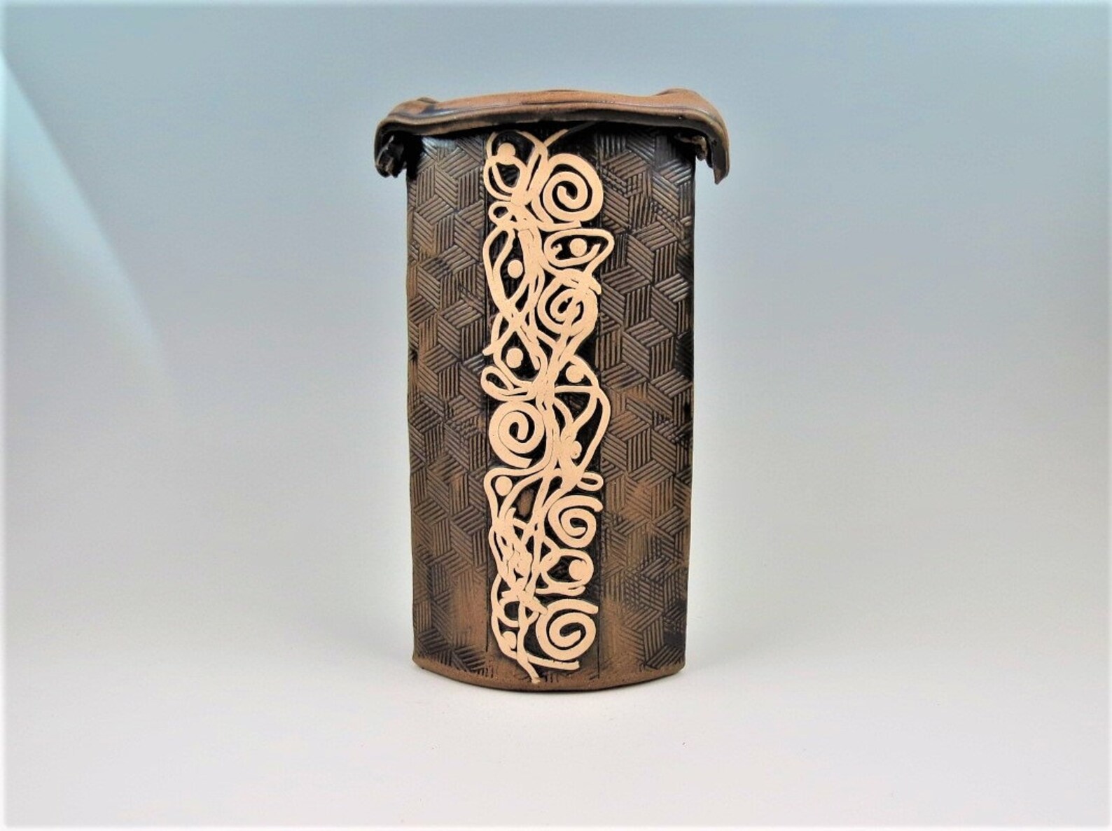 Slab Built Minimalist Ceramic Vase Ceramic Stoneware Flower | Etsy