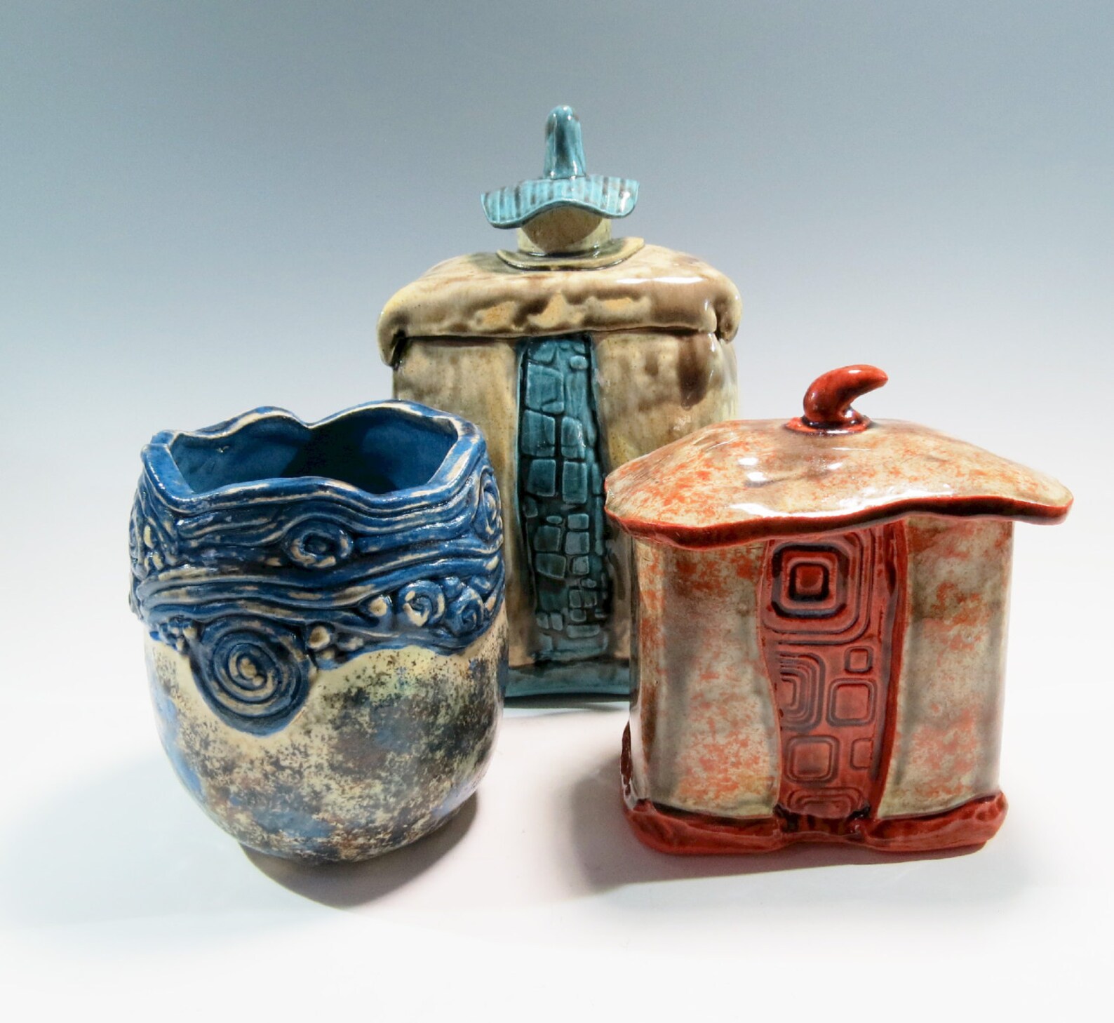 Ceramic Pinch Pot Texture Pinch Pot Handbuilt Flat Coil - Etsy