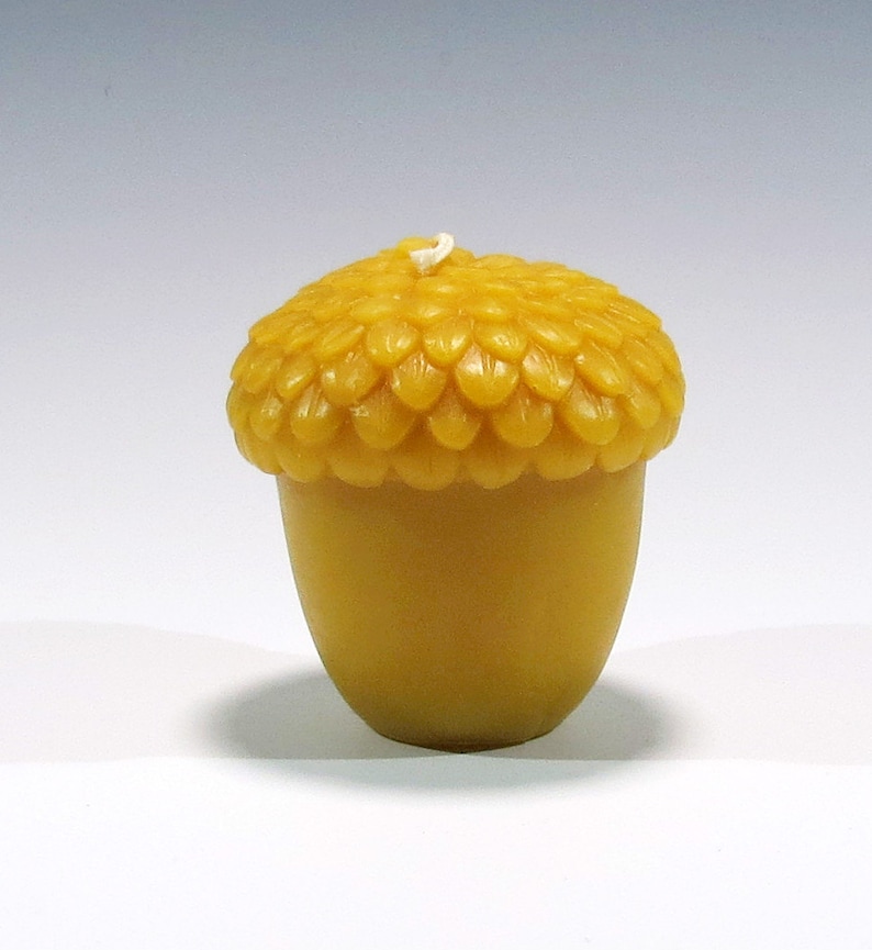 Beeswax Acorn Candle Woodland Candle Naturalistic Candle - Etsy