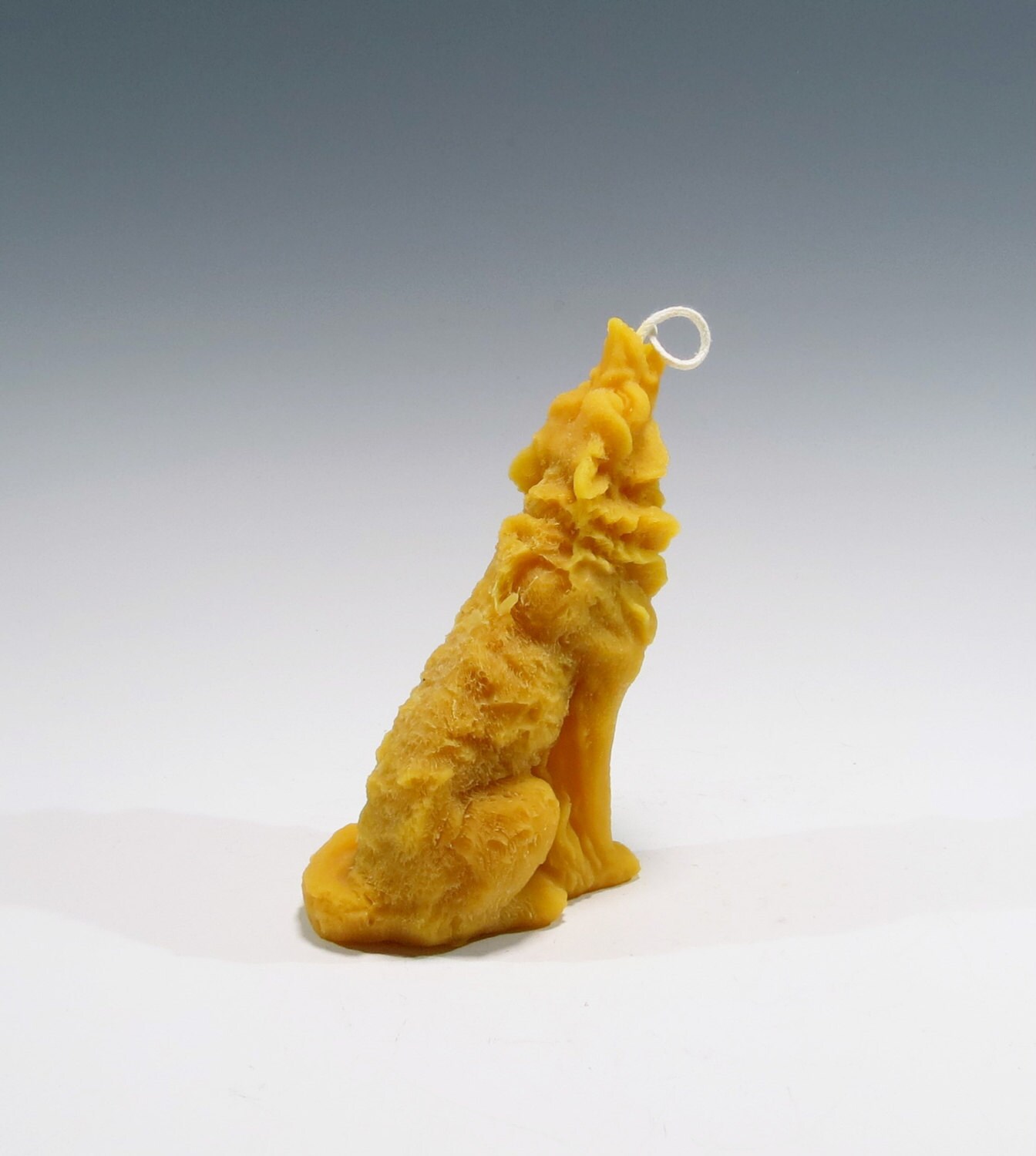 Howling Wolf Beeswax Candle: Handcrafted Honey Scented Candle - Etsy